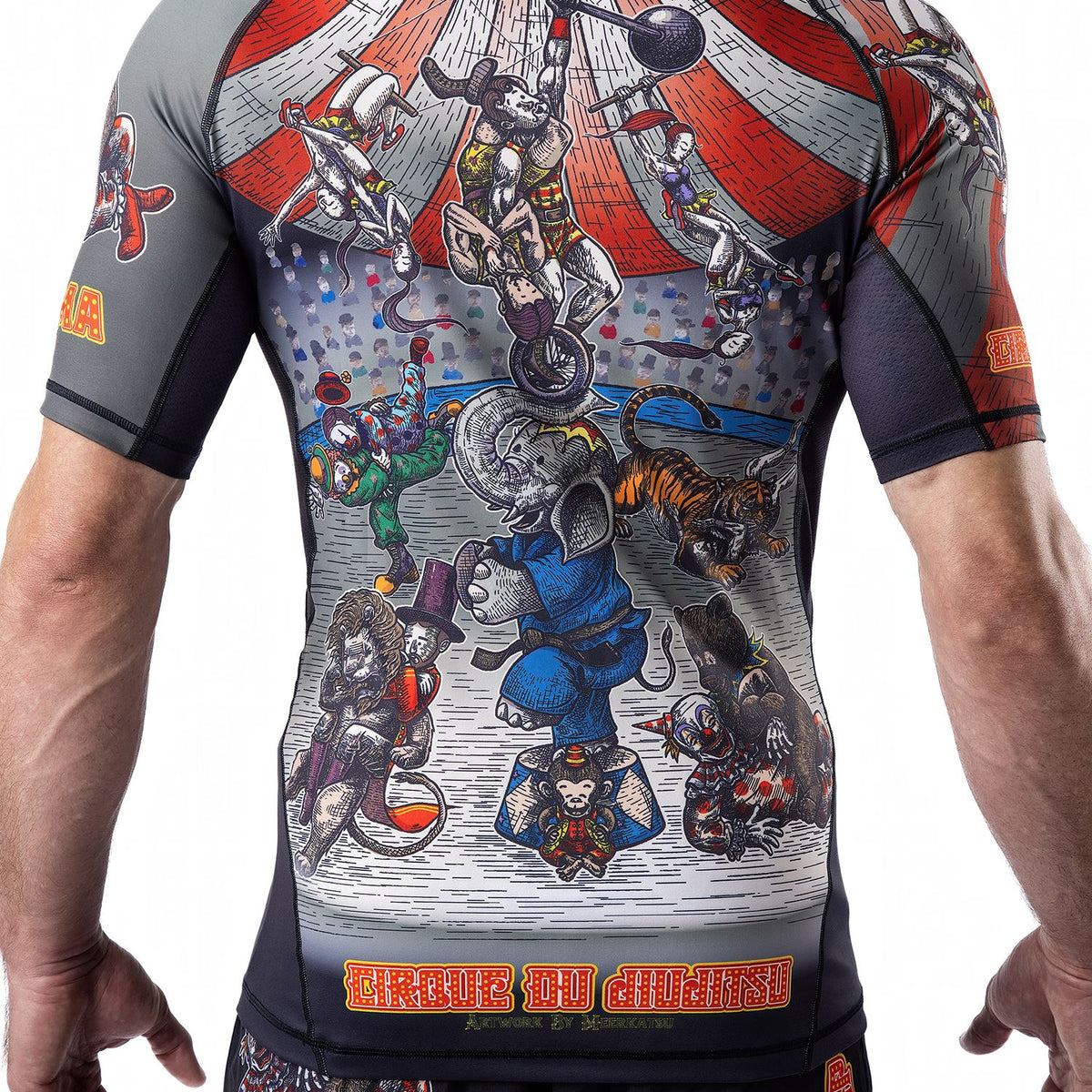 Men's Jiu Jitsu Circus Rashguard | Meerkatsu Art – GAIDAMA