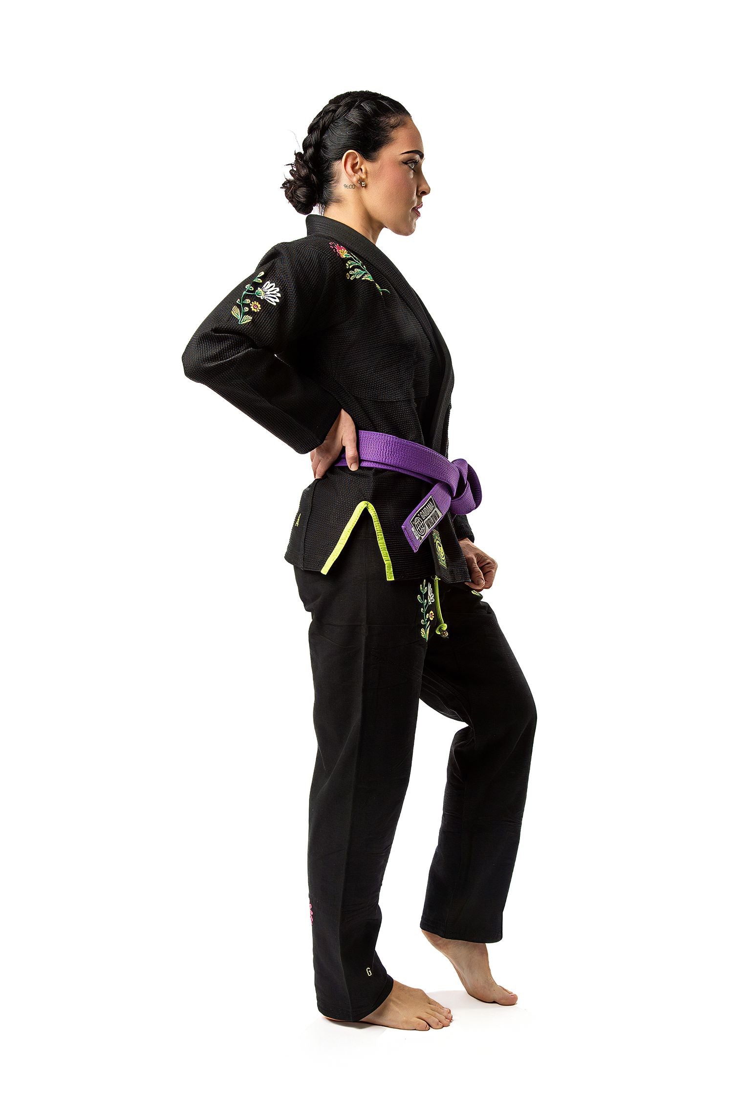 Women's Perfect Fit Gi - Flores Eternas - Black – GAIDAMA